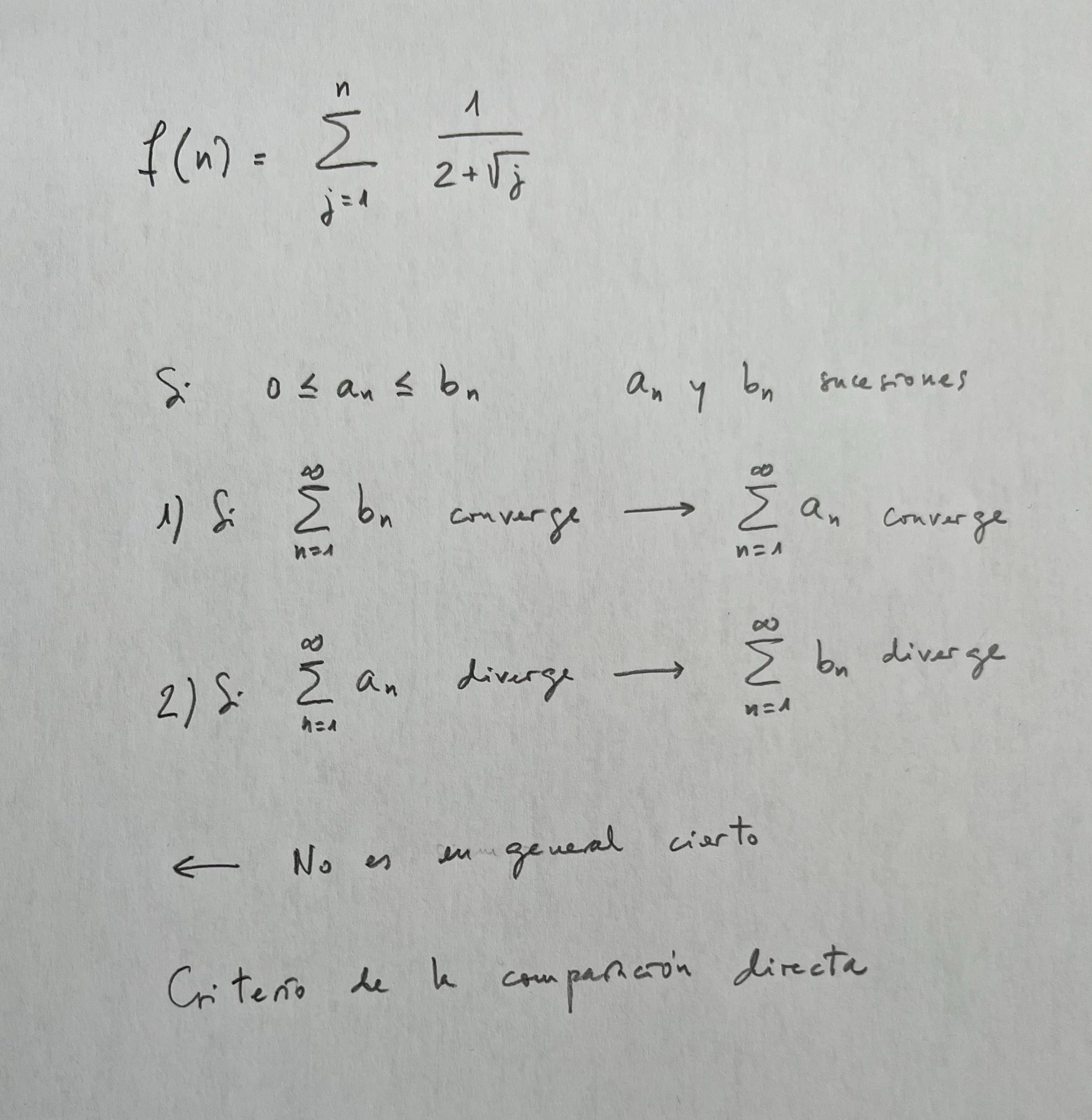 Función matemática 32: Criterio de la comparación directa | LA ...